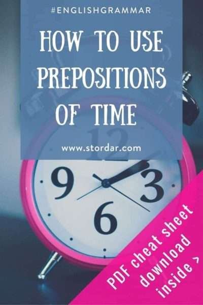 How to use prepositions of time | Smart English Learning