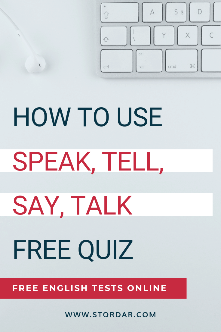 Free Quiz: Verbs of Speaking | Learn English Online